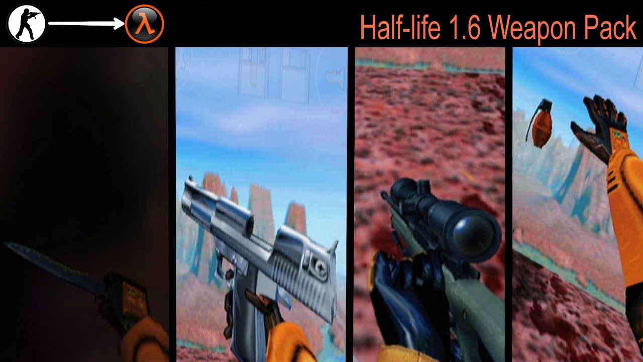 Half-life 1.6 Weapons Pack (All Weapons) #MikerOld - YouTube