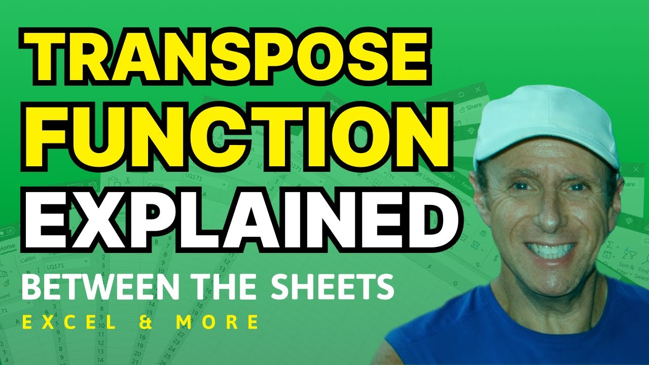 Excel Transpose Function Between The Sheets Youtube 1069