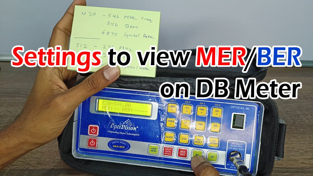 Digital Meter Frequency, QAM, Symbol Rate Setup Video - Settings to ...