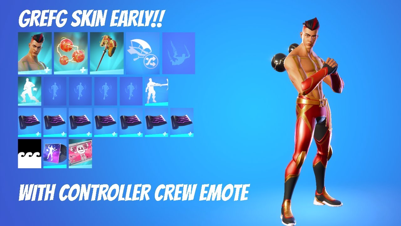 *LEAK* GREFG SKIN WITH HIS EMOTE!!! - YouTube