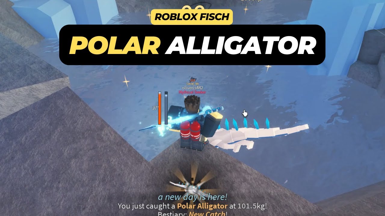 How to Get Polar Alligator Fish in Roblox Fisch - YouTube