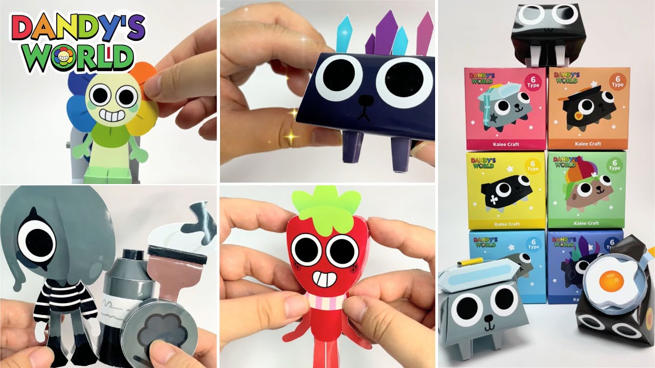 Dandy’s World Paper Crafts PT.3 💚 - YouTube