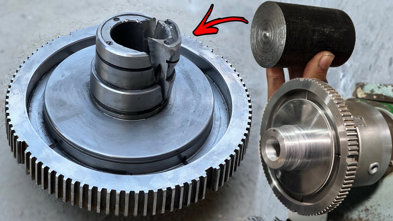 How a Master Man Made a Badly Damaged Gear Hub Look Like New Again ...