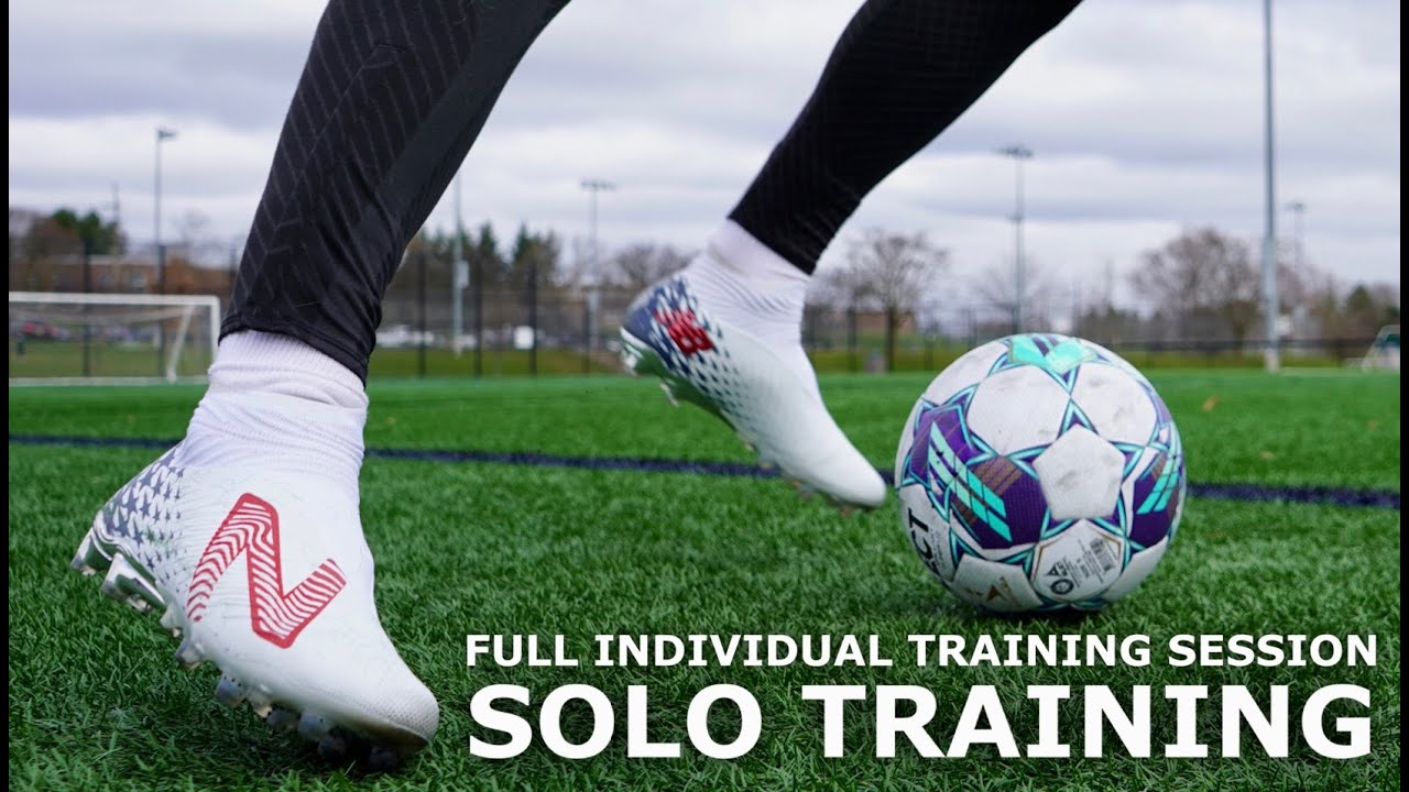 How To Train SOLO | Full Individual Training Session For Footballers - YouTube