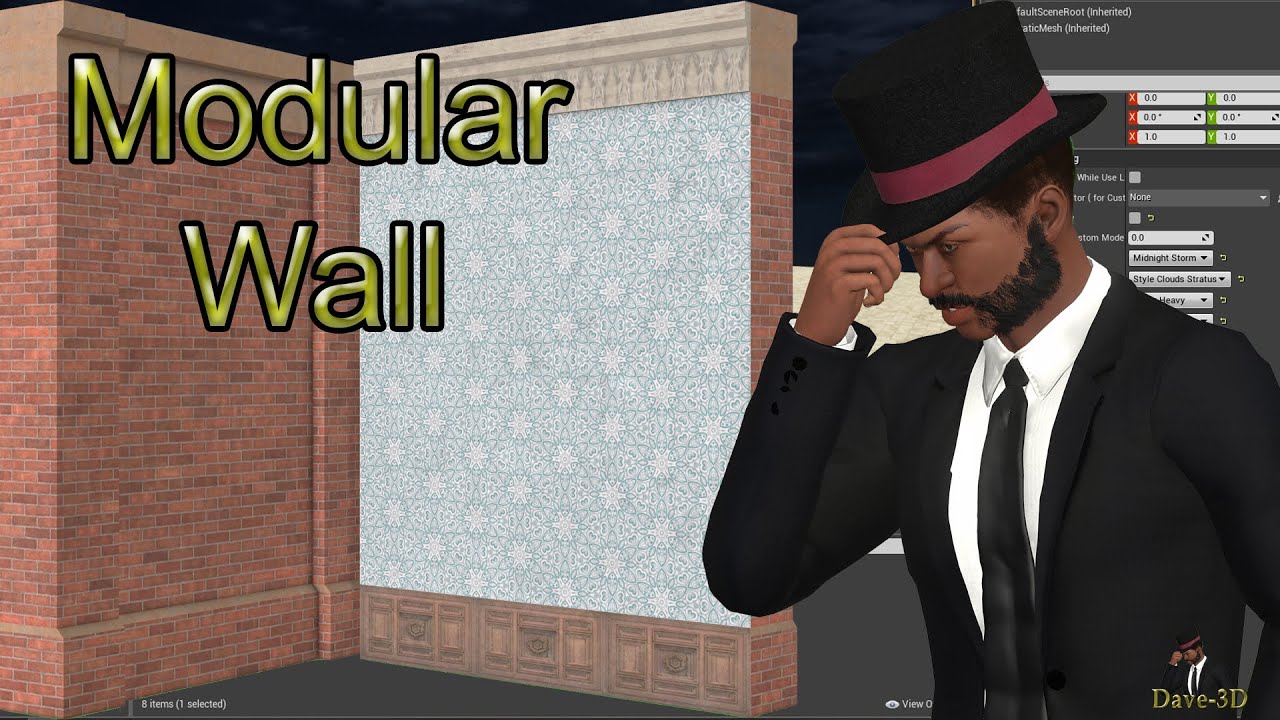 Low Poly Wall - Blender Tutorial || Modular Victorian Home Series - YouTube