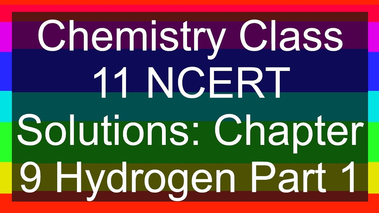 Hydrogen Chemistry Part 1 - YouTube