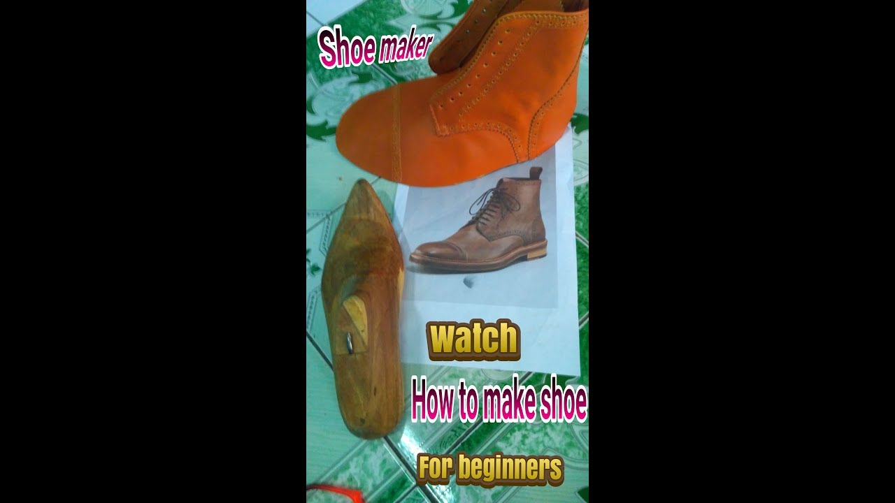 How to make Shoe pattern For beginner, cara membuat pola sepatu bagi ...