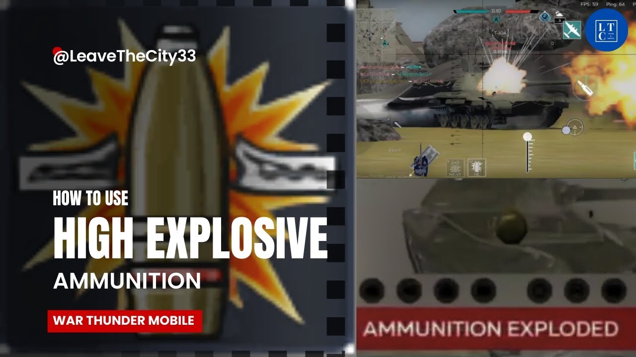 How to use HIGH EXPLOSIVE Ammunition 💥 War Thunder Mobile - YouTube