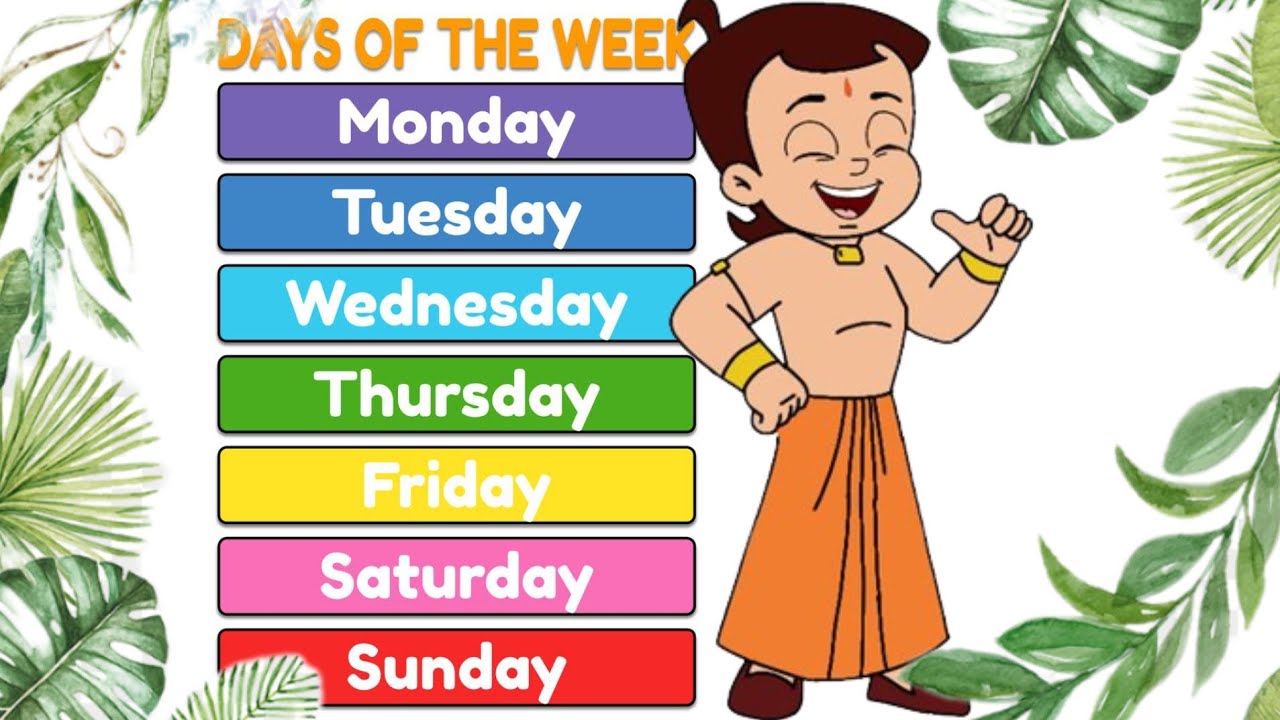 @Day of the week| 7 days of the week |Sunday Monday| - YouTube