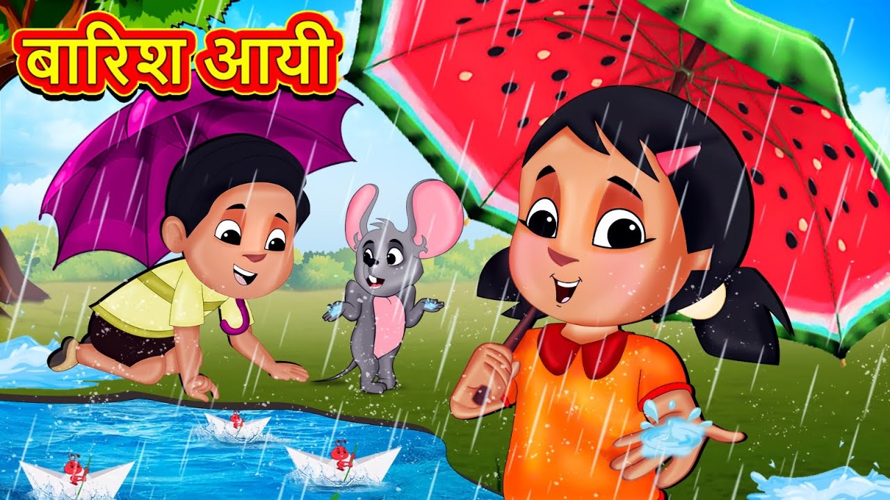 Barish Aayi Hindi Rhymes + More Non Stop Kids Songs | Hindi Rhymes for Children | Nursery Rhymes ...