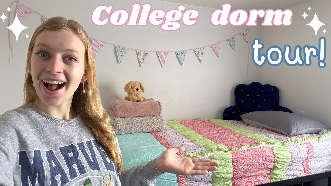 My College Dorm Tour!! - YouTube