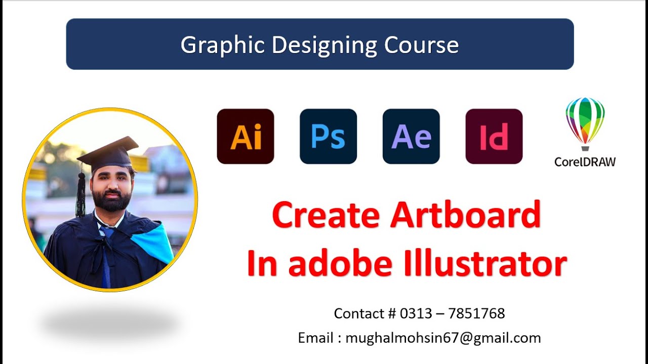 Create Artboard in adobe illustrator || L # 02 || Graphic Designing ...