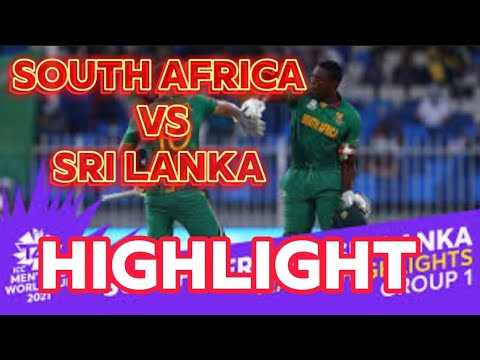 South Africa Vs Sri Lanka T20 ICC World Cup Highlights - YouTube