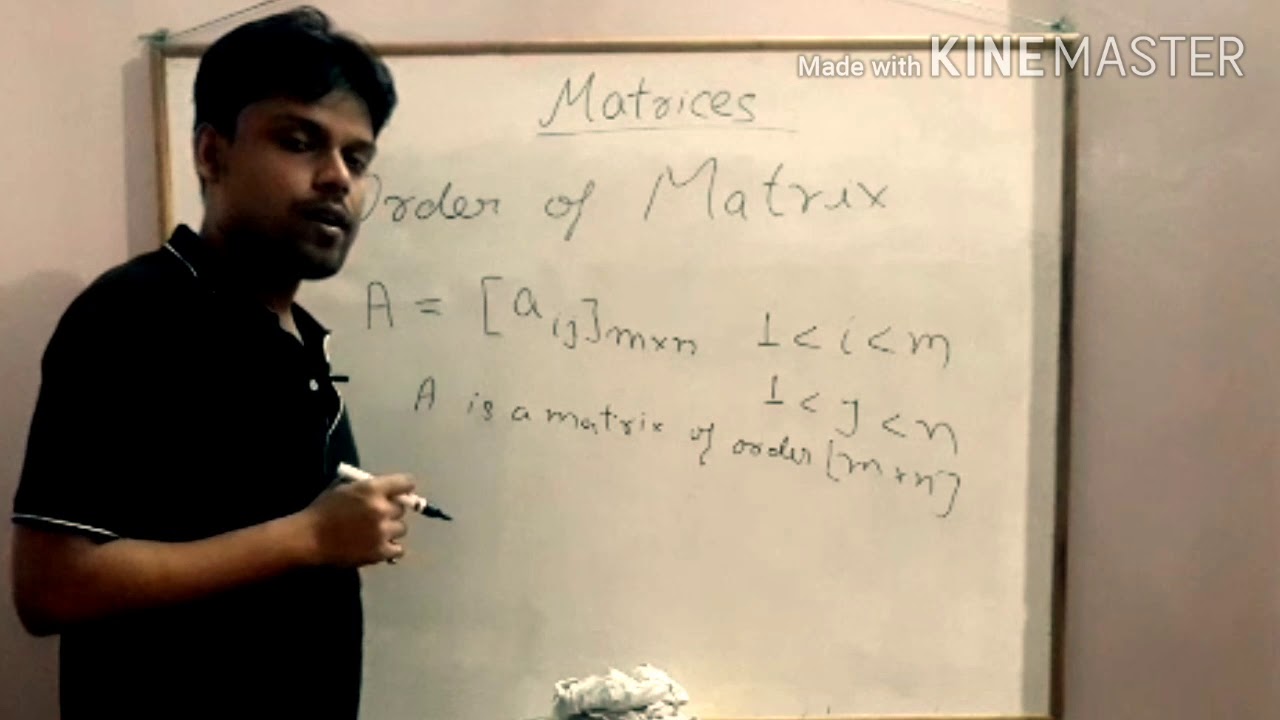 Matrices Part-2 Class-12th Maths| Order of Matrix| NCERT - YouTube