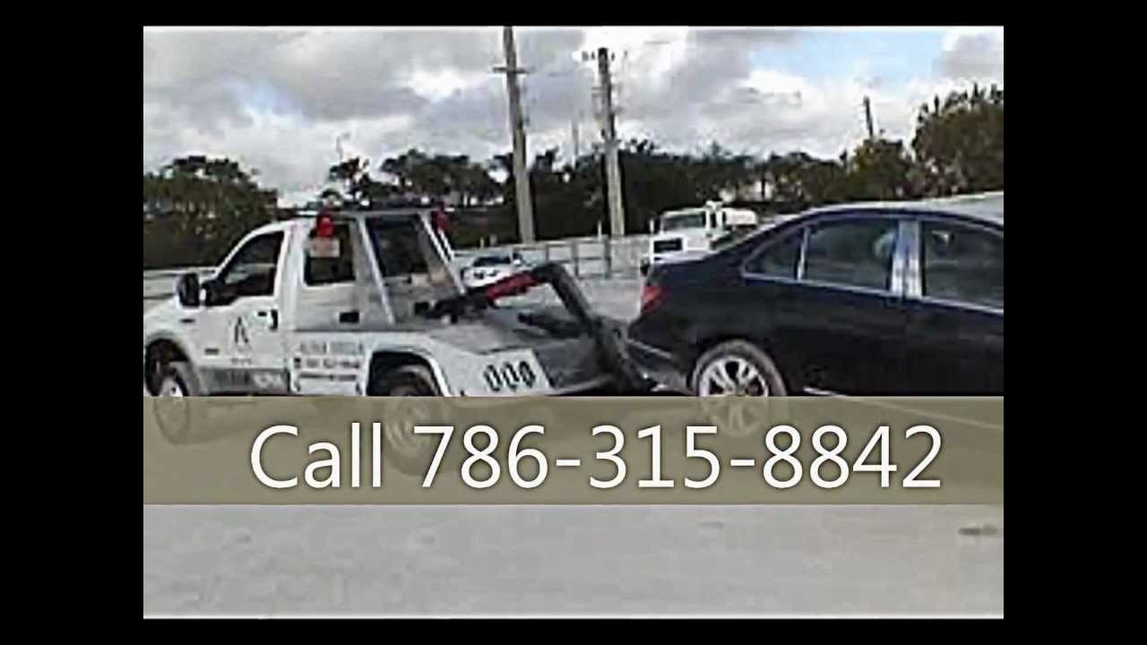 Towing In Miami- Alpha Omega Towing LLC - YouTube