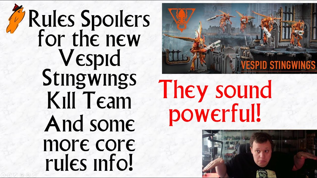 Rules spoilers for the new Vespid Stingwings Kill Team (and some core ...