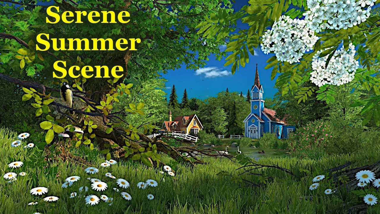 Serene Summer Scene [Relaxing] - YouTube