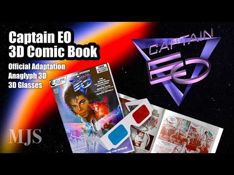 Captain EO 3D Comic Book by Eclipse Comics — Anaglyph 3D (1987)