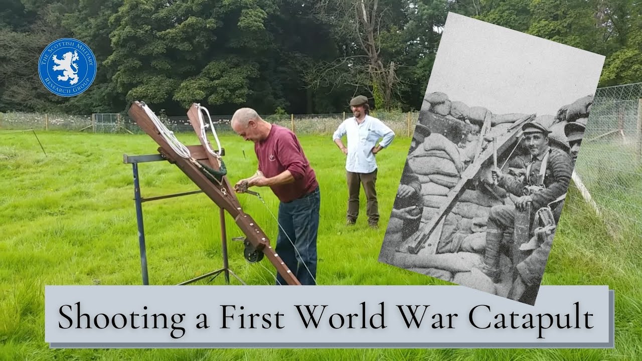 Shooting a First World War Trench Catapult - YouTube