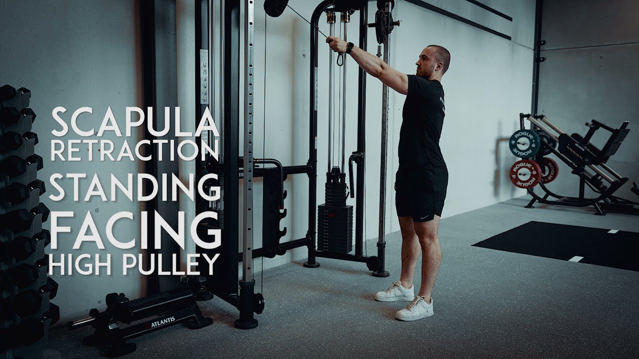 Scapula Retraction ∙ Standing ∙ Facing ∙ High Pulley - YouTube