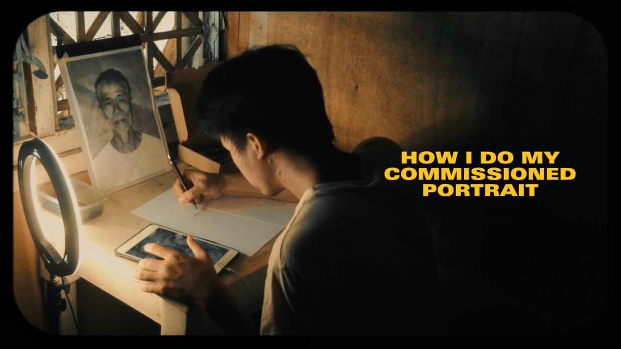 HOW I DO MY COMMISSIONED PORTRAIT | Drawing Process | Jepthe Mantilla ...