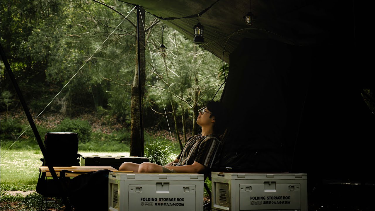 SOLO RELAXING CAMP by a FLOWING CREEK - YouTube