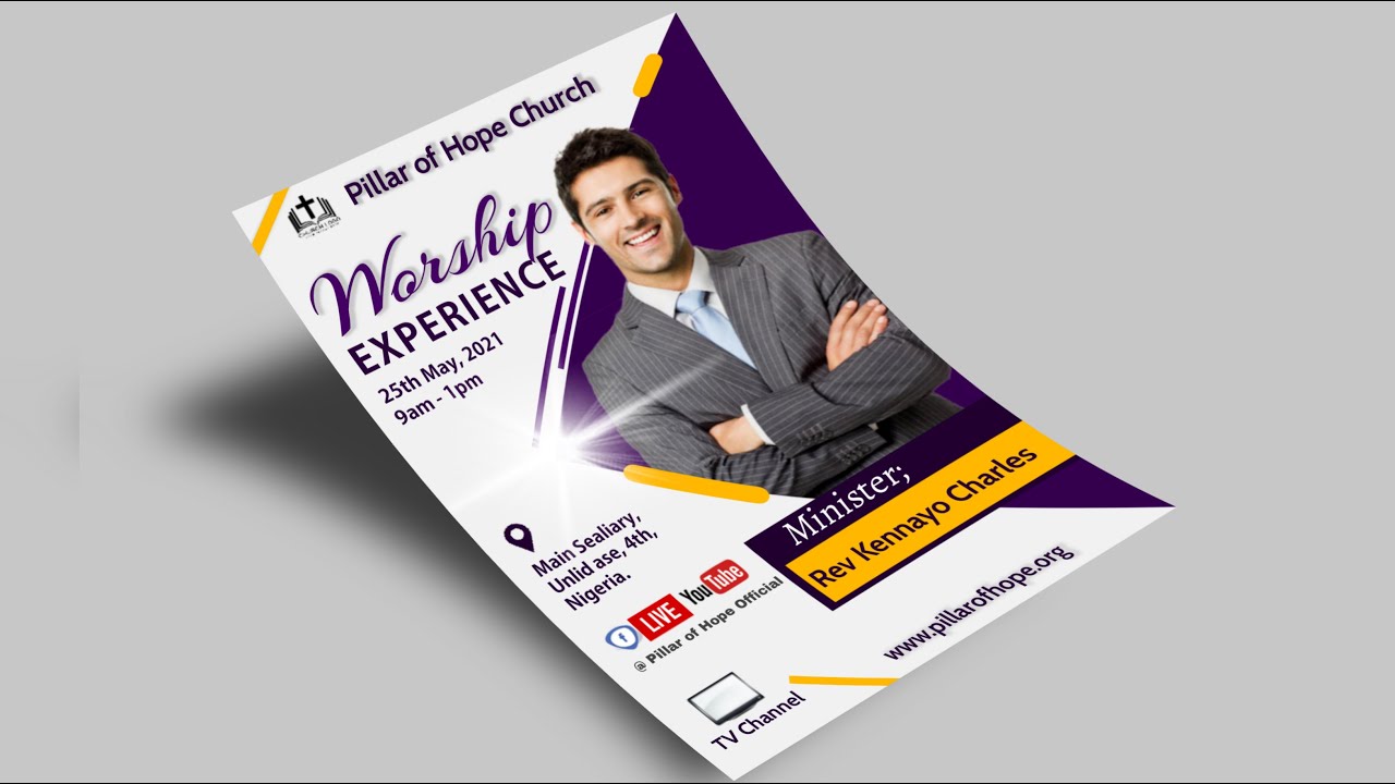 How to Make a Church Flyer With Picture in Pixellab | Pixellab Tutorial ...