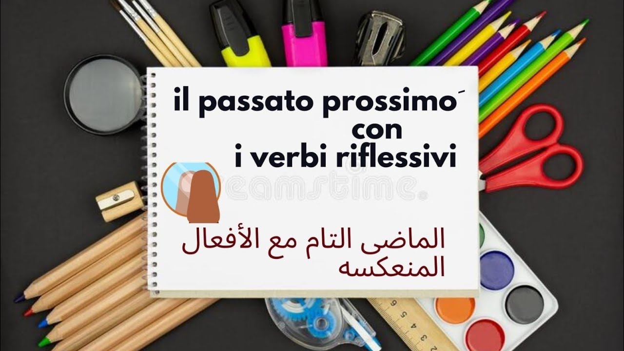 il passato prossimo con i verbi riflessivi. الماضي التام مع الأفعال ...