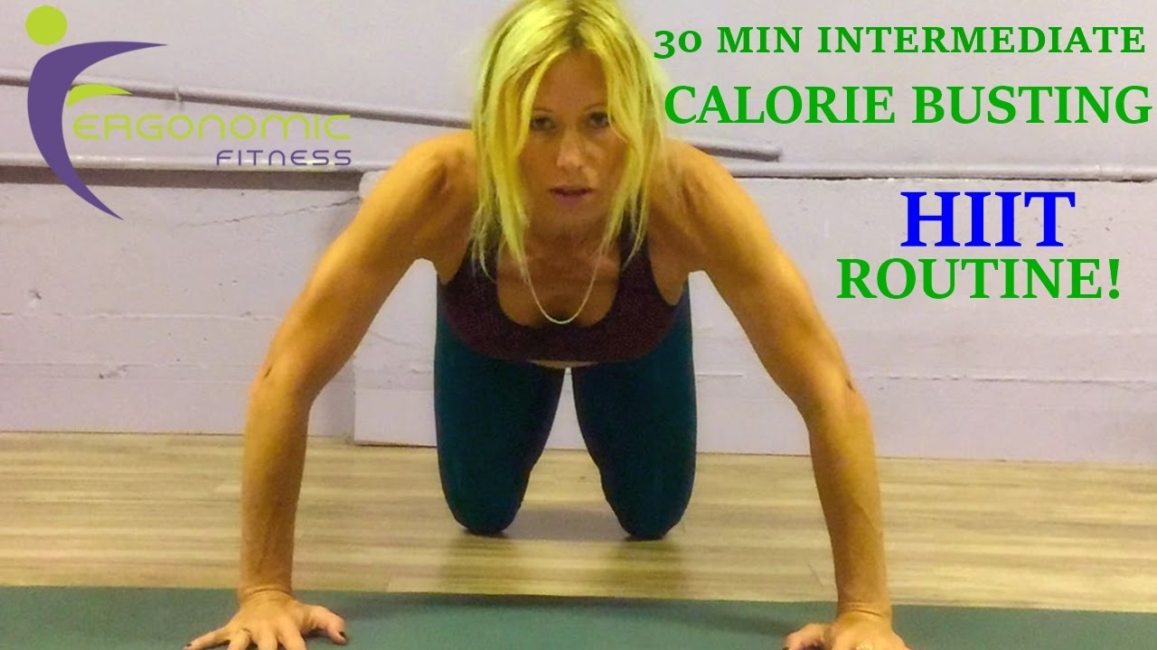 30 Minute HIIT WORKOUT - Intermediate Calorie busting (FIT 1) - YouTube