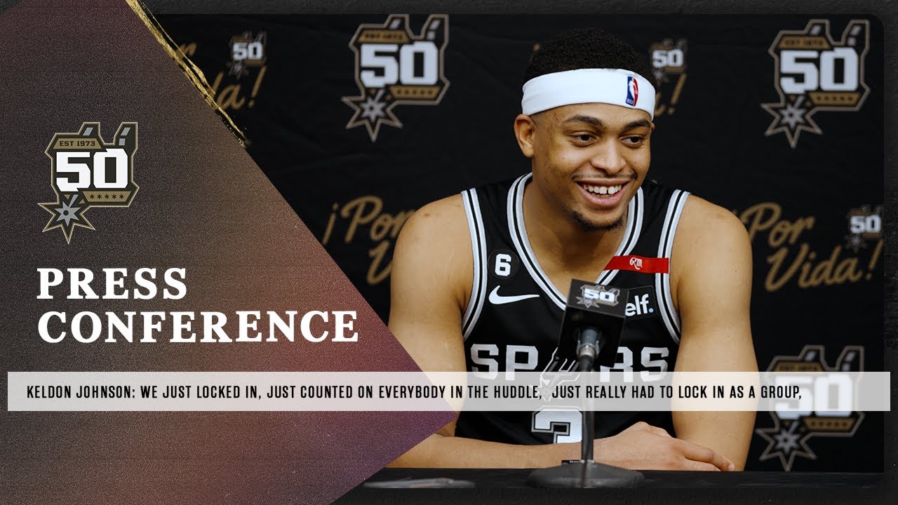 Keldon Johnson Postgame vs Trail Blazers | San Antonio Spurs | 4.5.2023 ...