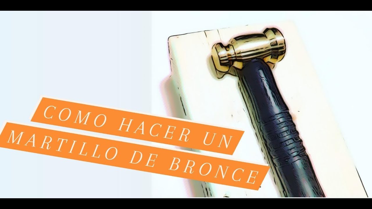 Martillo de bronce realizado en TORNO. - YouTube