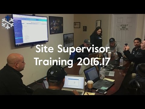 Site Supervisor Training 2016-17 - YouTube