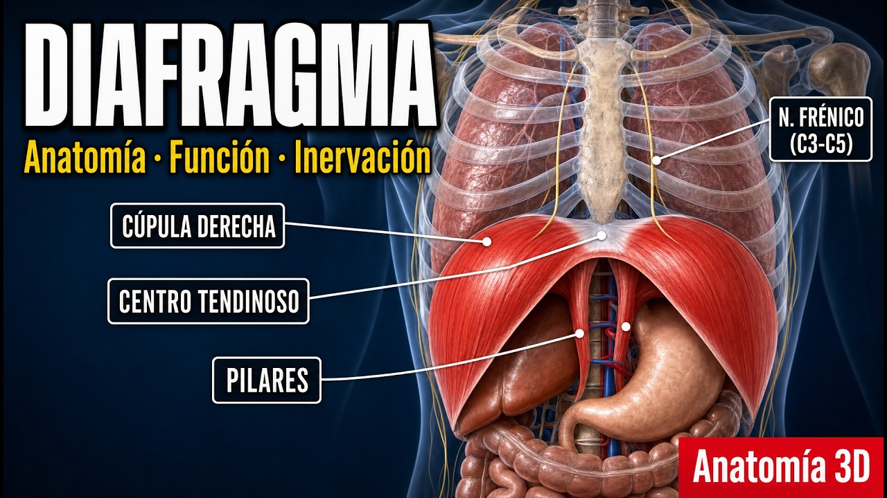 🚩🚩Anatomía y movimiento del diafragma - YouTube