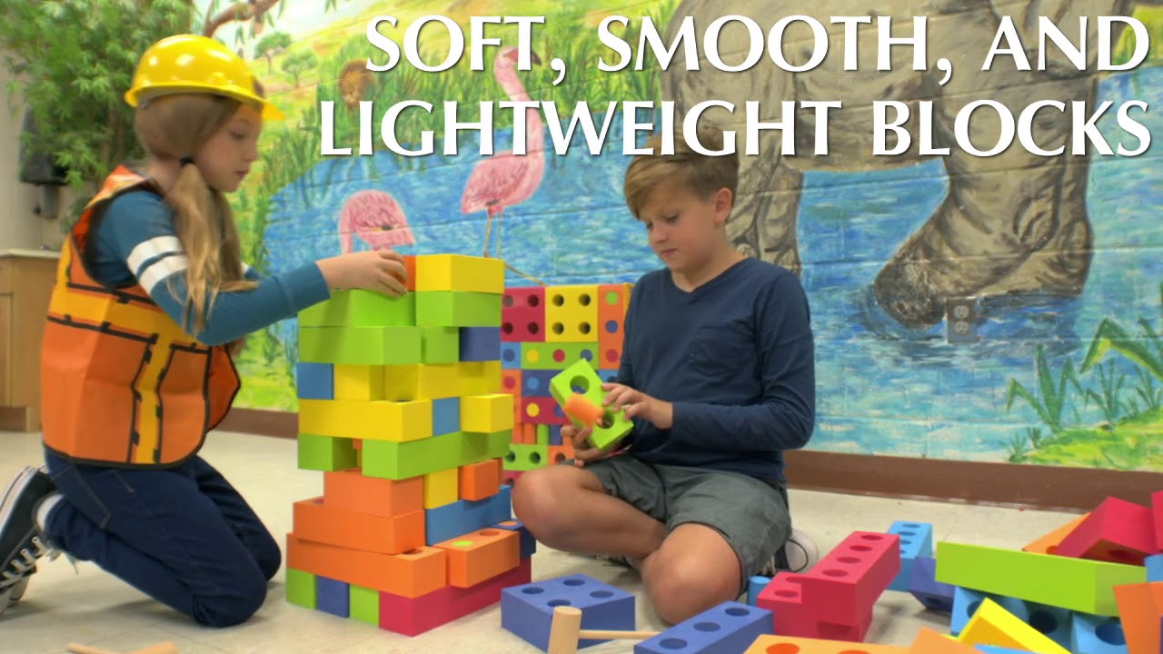 JUMBO Foam Building Blocks with Peg Connectors- Stem play at Playlearn ...