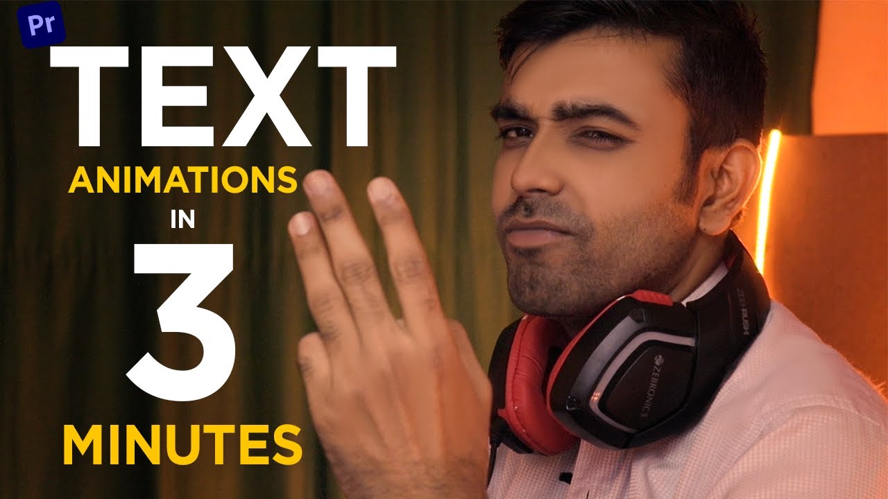 CREATE AMAZING TEXT ANIMATIONS IN 5 MINUTES WITH PREMIERE PRO TUTORIAL ...