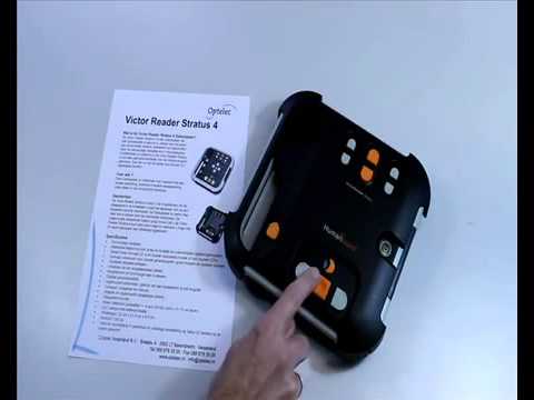 Daisyspeler Victor Reader Stratus - YouTube