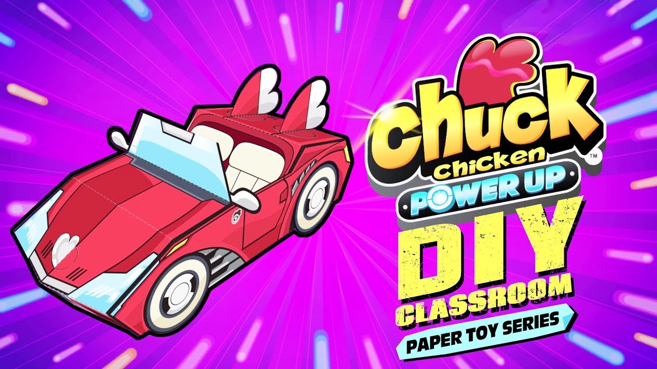Chuck Chicken - Art & Craft - How to do Chuckmobile paper toy - Power ...