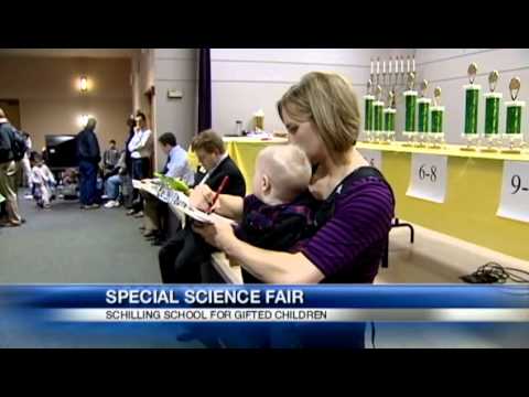 Randi Rico judges Science Fair - YouTube