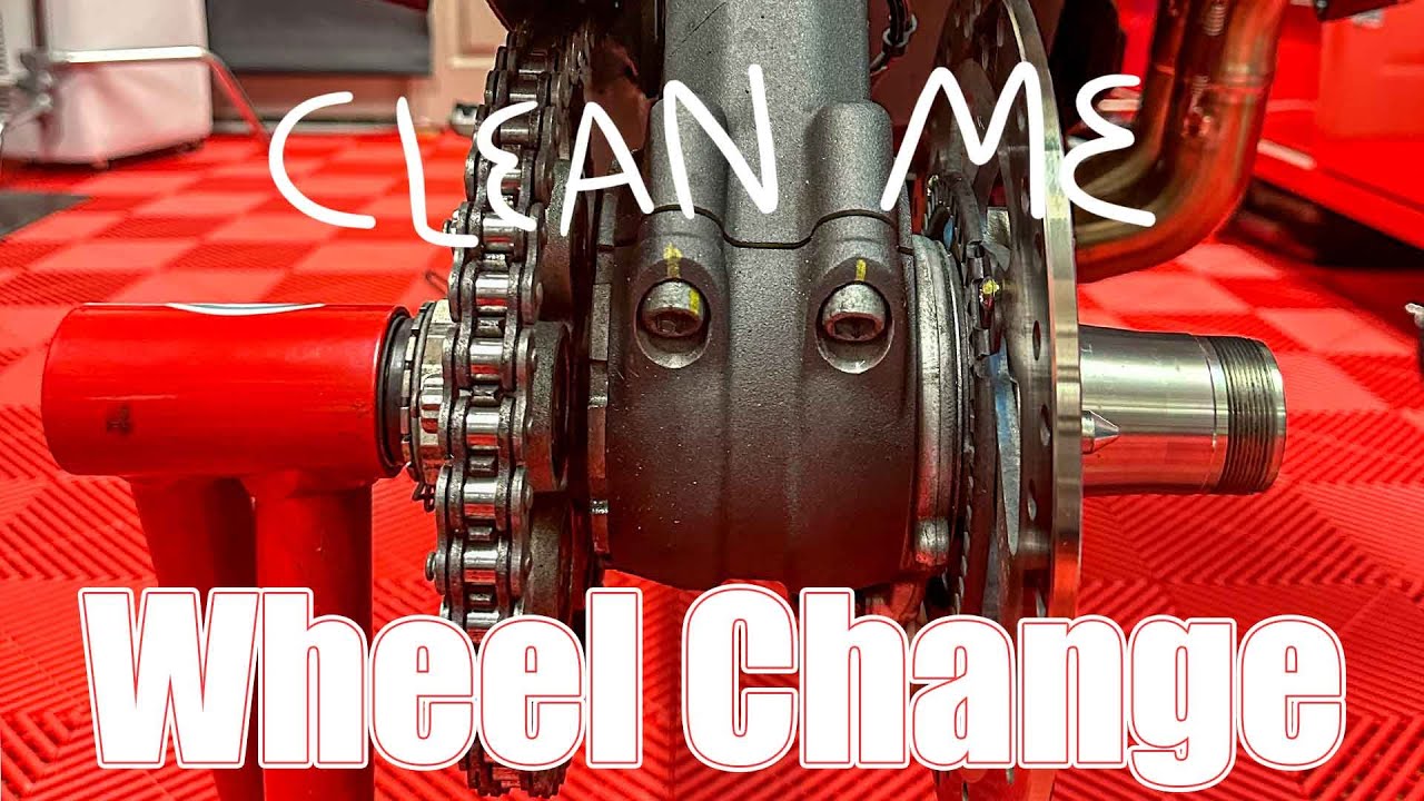 How to change the rear wheel on a Ducati Single Sided Swingarm ...