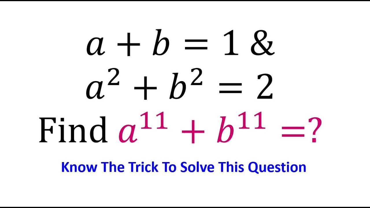Russian - A Nice Math Olympiad Question !!! Learn The Trick To Solve ...