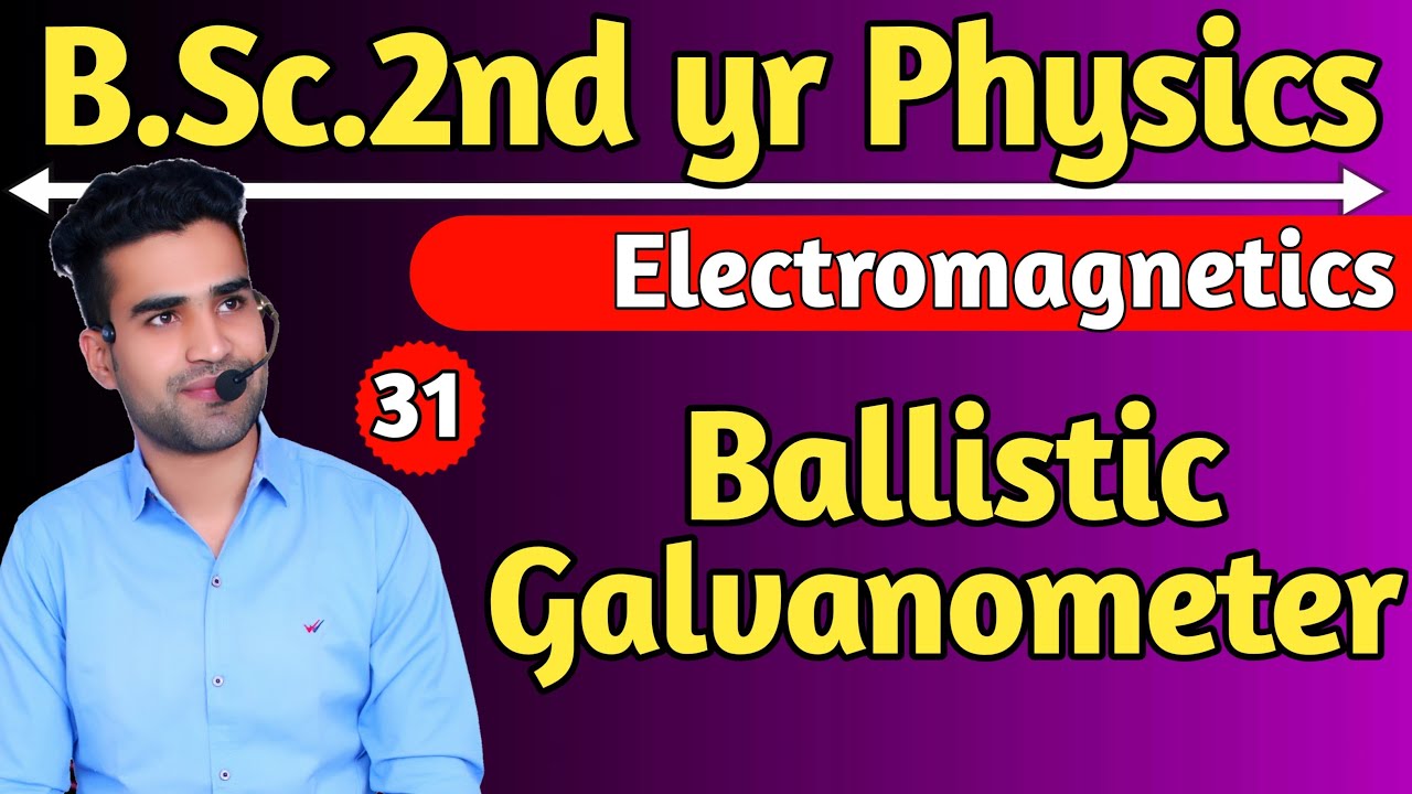 Ballistic Galvanometer | Electromagnetics | B.Sc.2nd yr Phys - YouTube