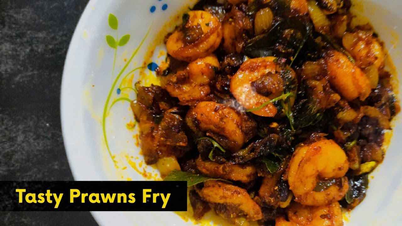 Tasty Prawns Fry | Spicy Prawns | Prawns Recipe - YouTube