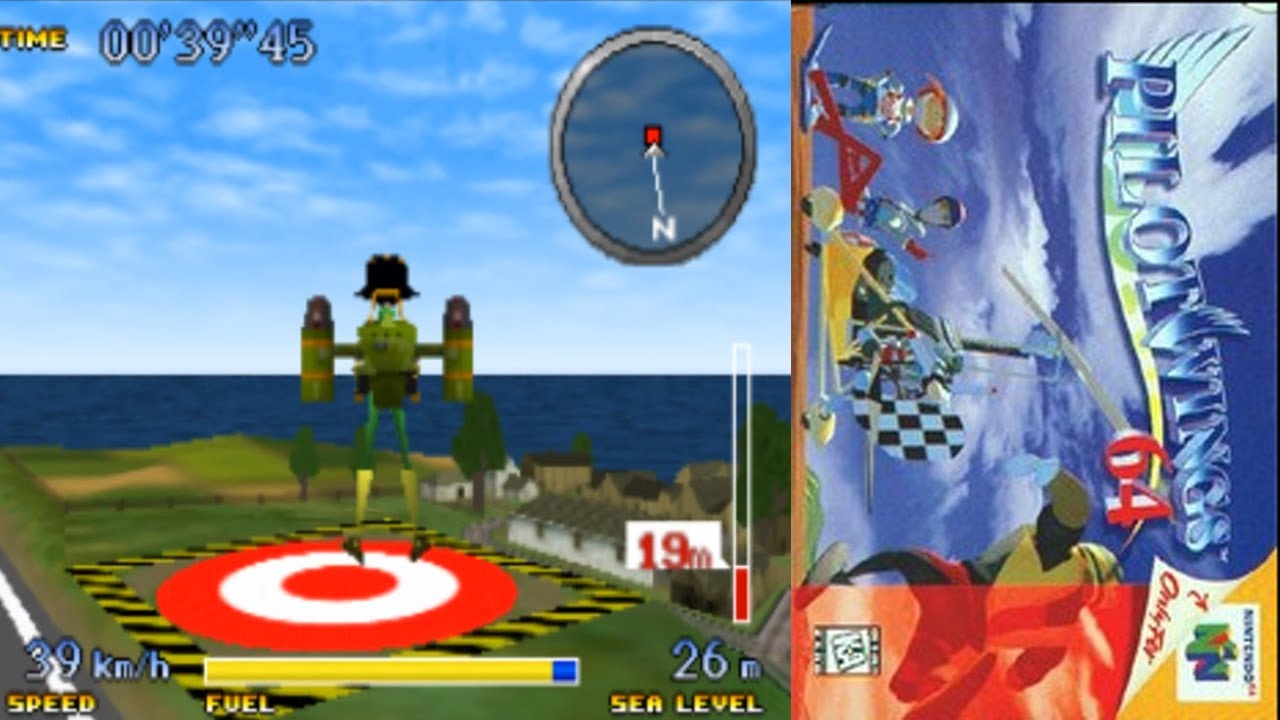 Pilotwings 64 (1996/N64) Classic Nintendo64 - Opening/Intro Gameplay ...