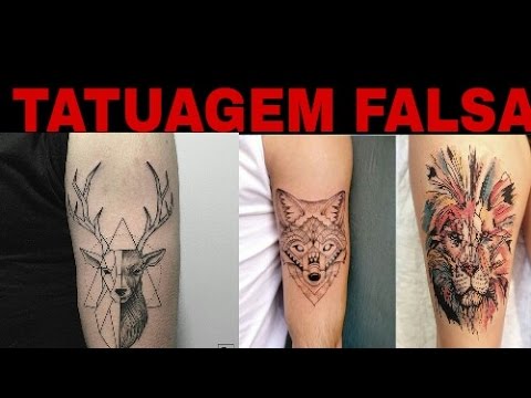 COMO FAZER TATUAGEM FALSA REALISTA ! FÁCIL E RÁPIDO - YouTube
