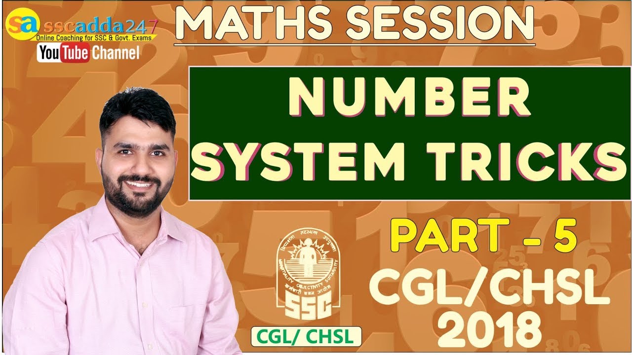SSC CHSL 2018, SSC CGL | Number System (Part-5) By Sandeep Sharma ...
