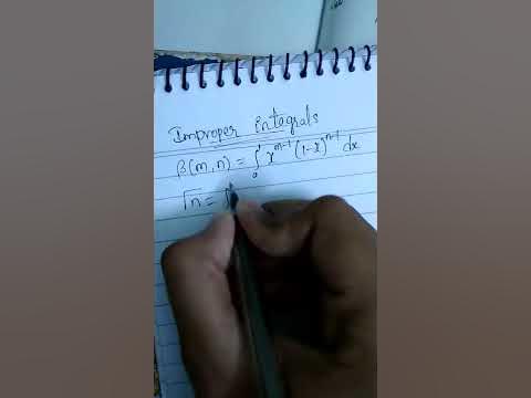 Improper integrals beta and gamma functions - YouTube
