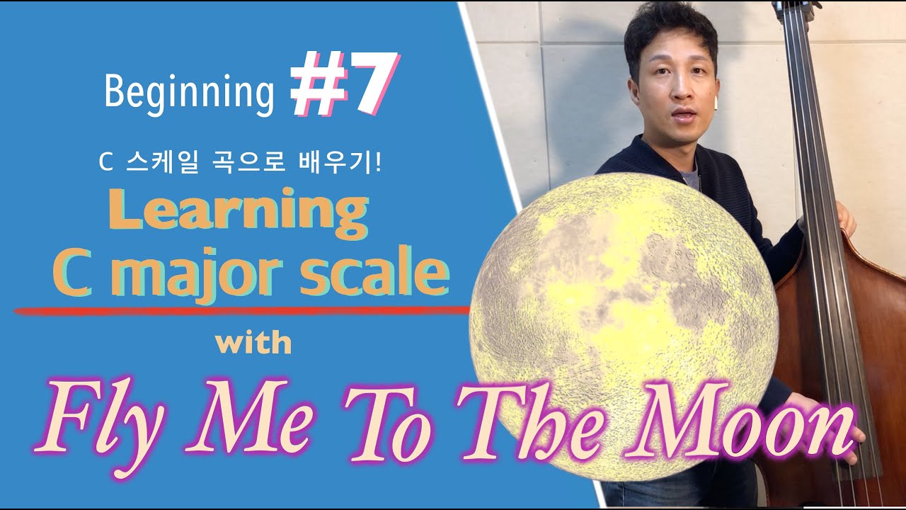 B#7 Learning C major scale with fly me to the moon - YouTube