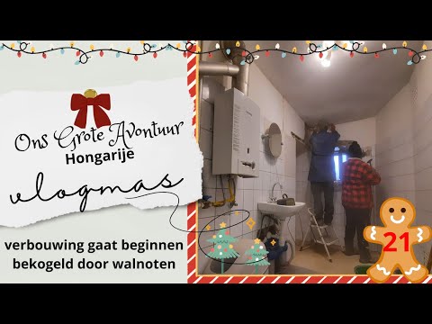 Badkamer Slopen | wonen in Hongarije | Vlogmas {25} #21