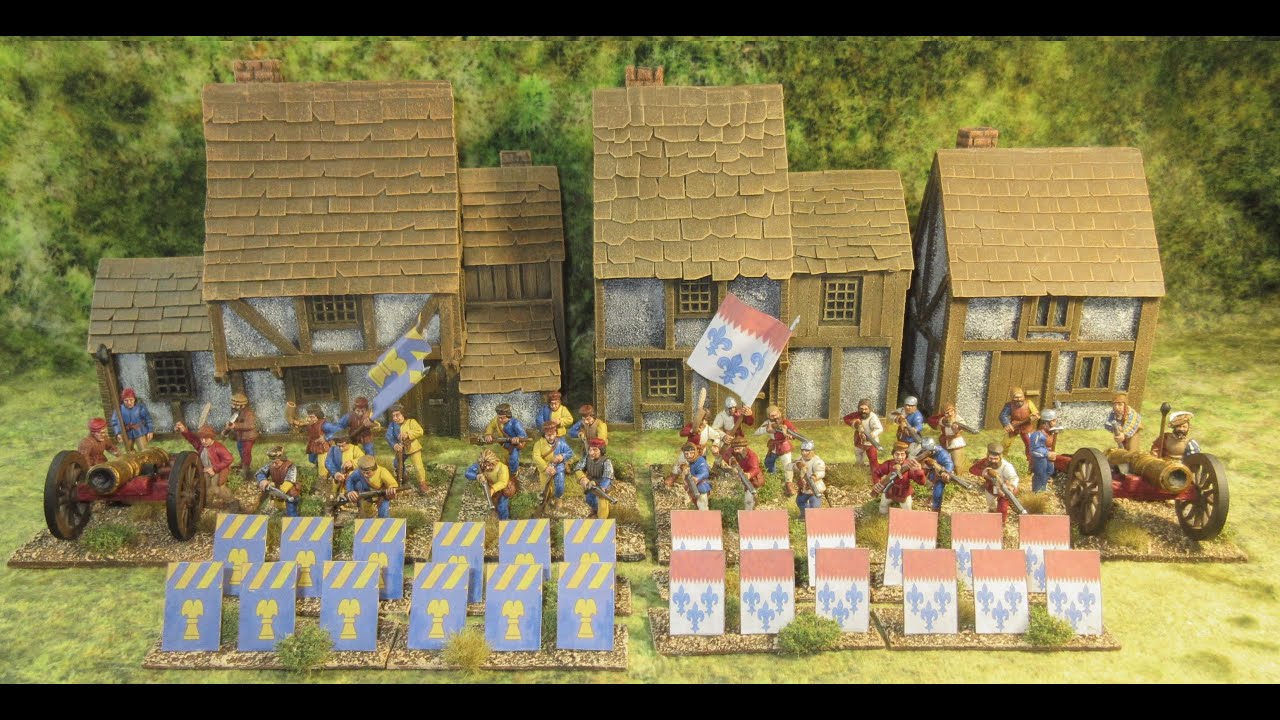 #761 Italian wars, 28mm Arquebusiers & Artillery pieces c/w crew. - YouTube