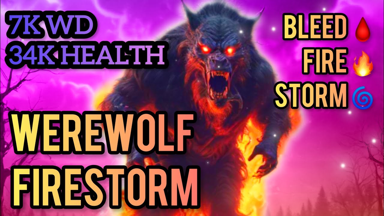 ESO 🔥🌀🩸TAKE A BITE! Firestorm Werewolf PVP Build Update 41 - YouTube